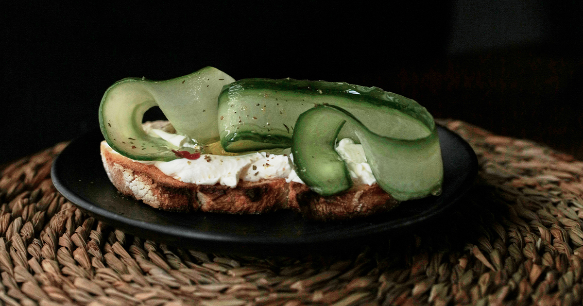 Cucumber toast - Nicolas Vahé